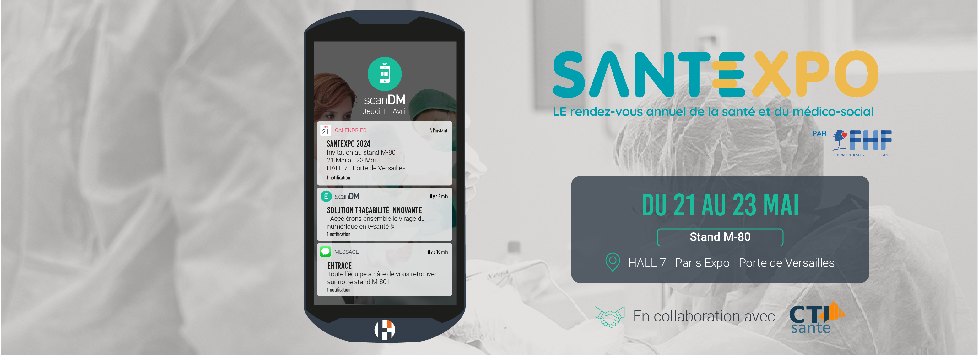 Ehtrace - Salon SantExpo 2024 du 21 au 23 Mai